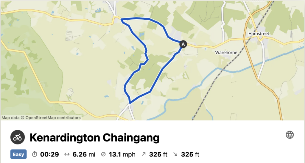Route of the week – Road in Kenardington – ACTIV Cycles
