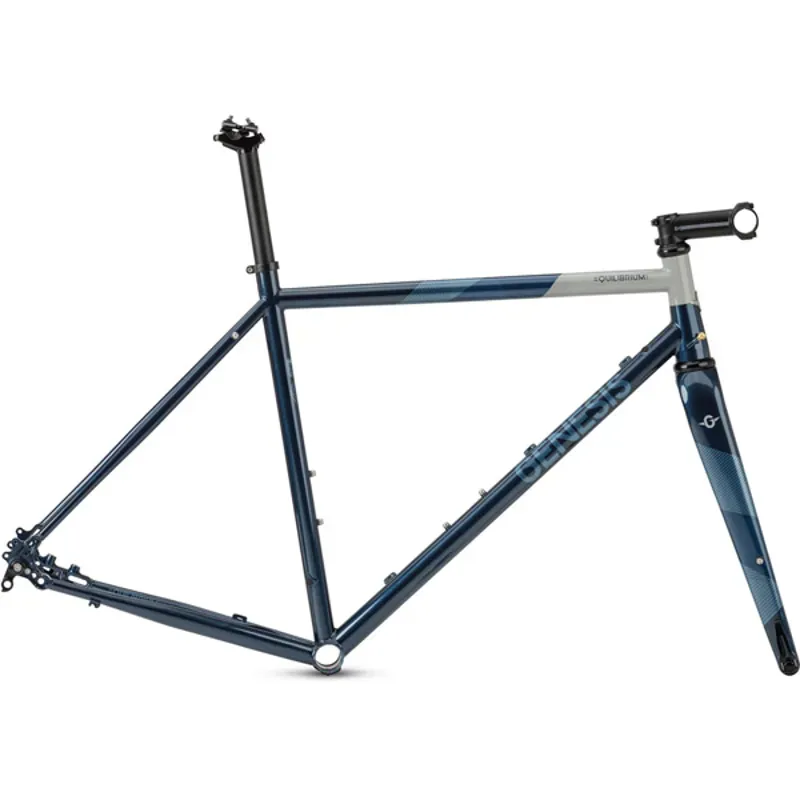 Genesis Equilibrium Disc Steel Road Bike Frameset in Dark Blue